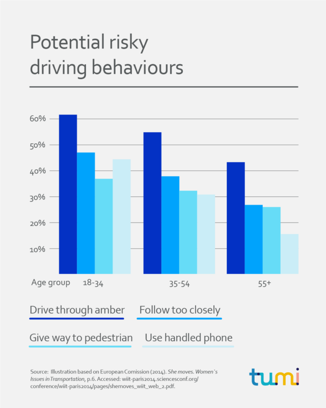 Potential risky driving behaviours
