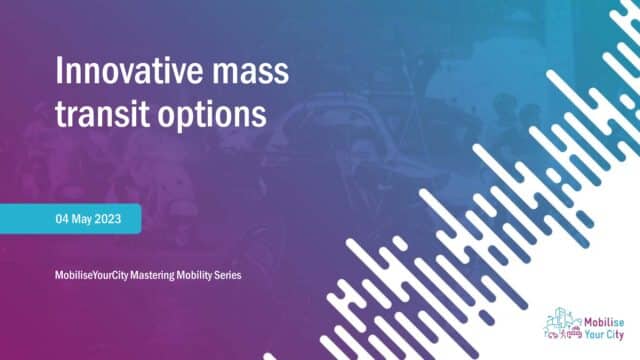 Recording of Innovative Mass Transit Options